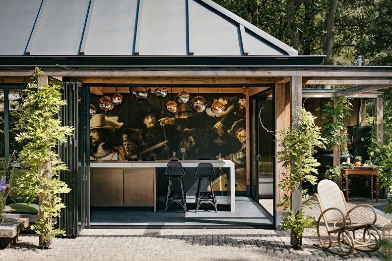 Tuinkamer met zinken dak | Brandola Houtbouw